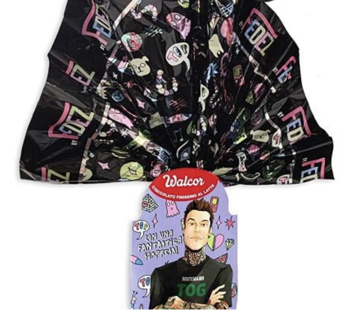 Fedez sulle uova di pasqua Walcor per beneficenza | Befan.it